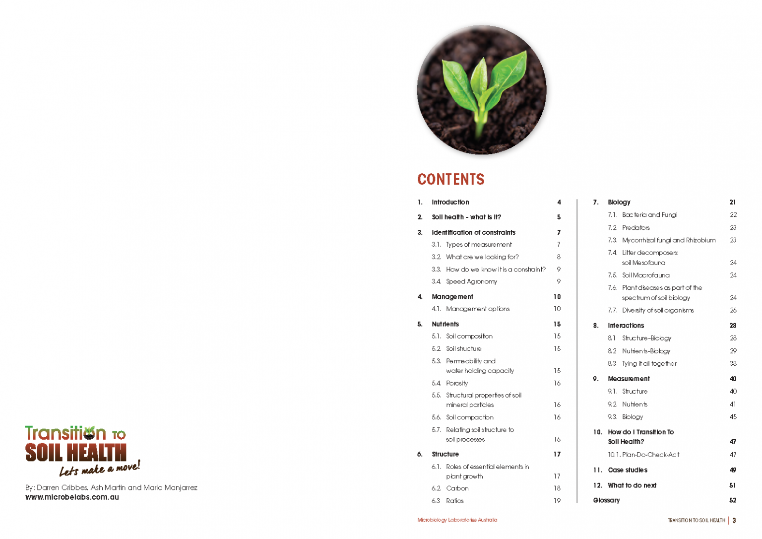 Transition To Soil Health Book - Microbiology Laboratories Australia